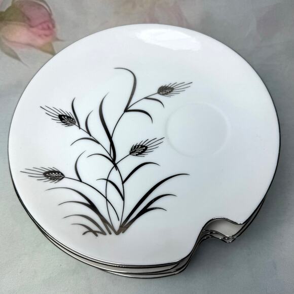 Lefton | Dining | Vintage Lefton China Platinum Wheat Hand Painted Set ...